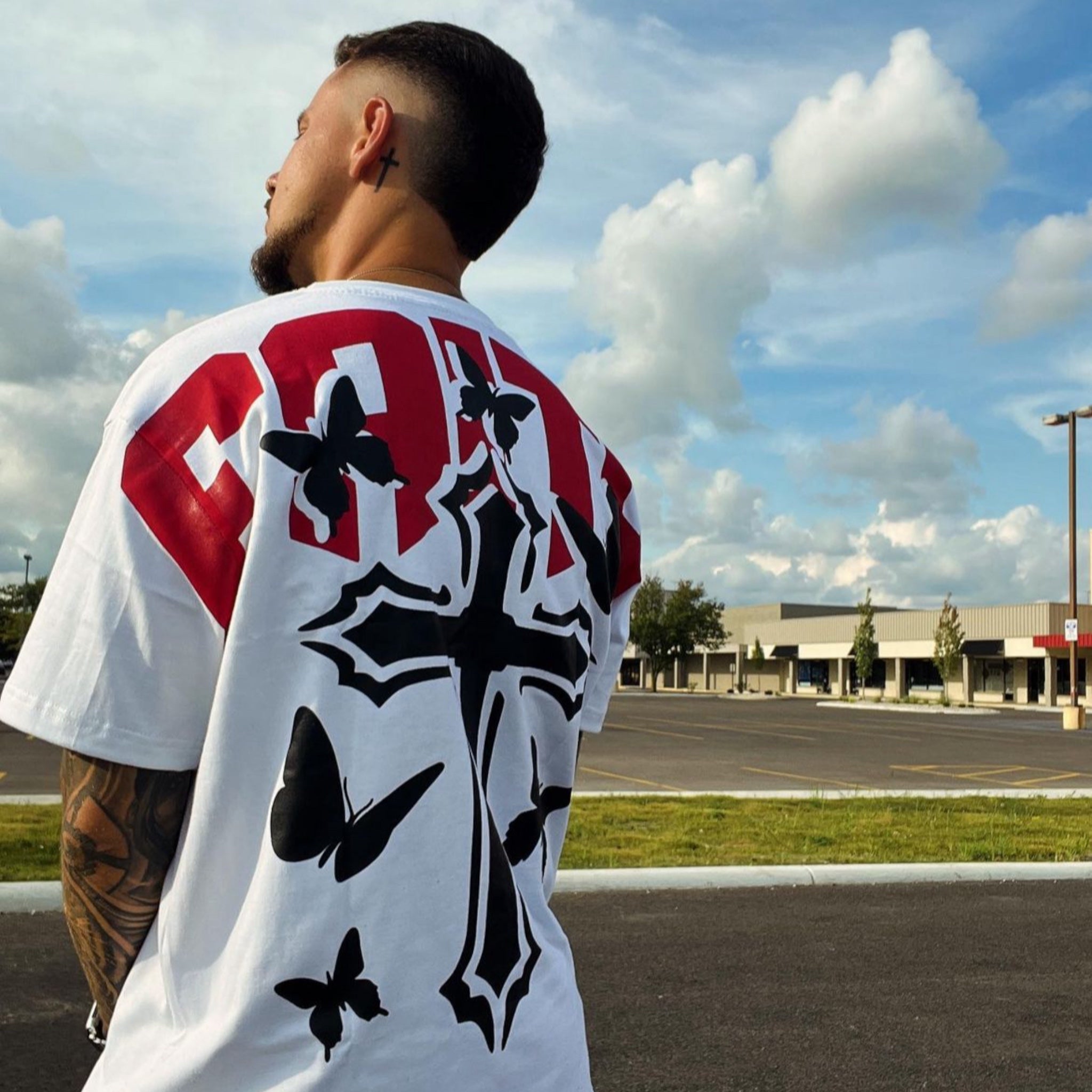 BLACK AND RED "JESUS 40" SHIRT JERSEY – DeferentialClothing